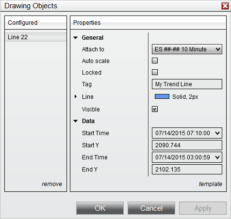 Operations > Charts > Working with Drawing Tools & Objects