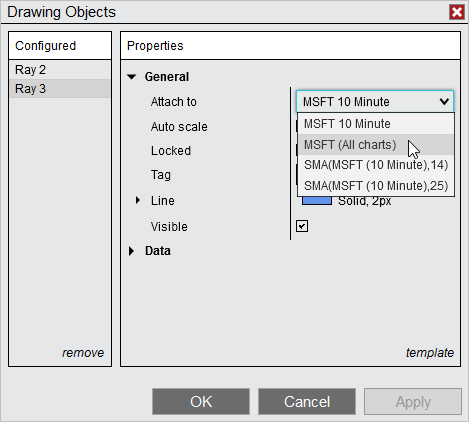 Operations > Charts > Working with Drawing Tools & Objects