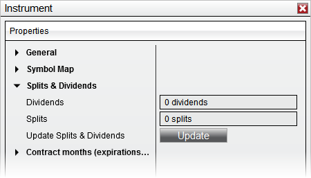 Operations > Instruments > Editing Instruments