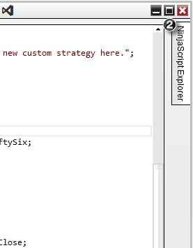 NinjaScript > Editor > NinjaScript Explorer