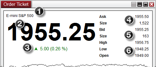 Operations > Order Entry > Order Ticket > Display Overview