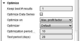 Operations > Strategy Analyzer > Walk Forward Optimization