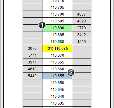 Operations > Order Entry > SuperDOM > Price Ladder Display